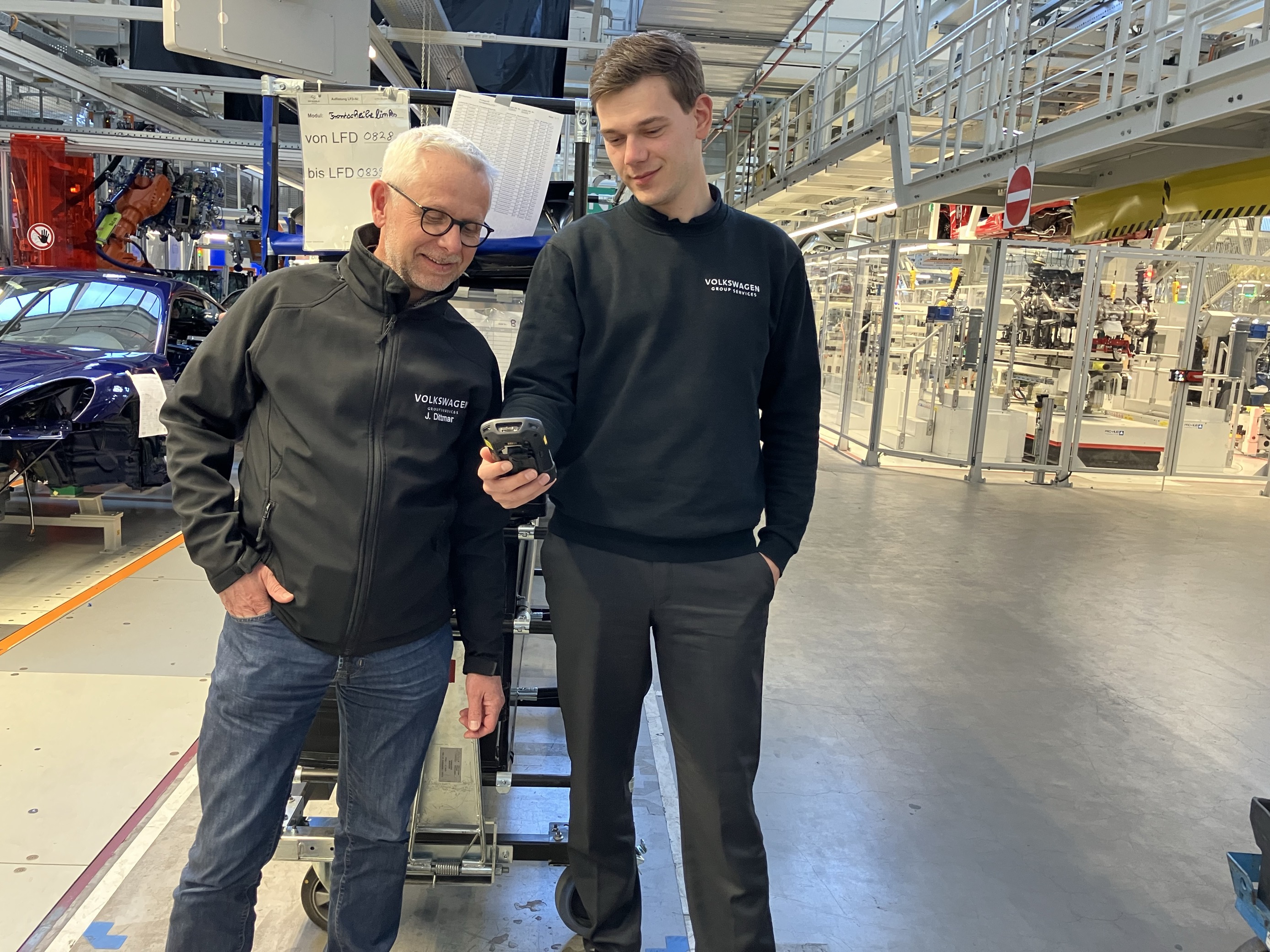 Optimierte Porsche-Produktion im Volkswagen Werk Osnabrück